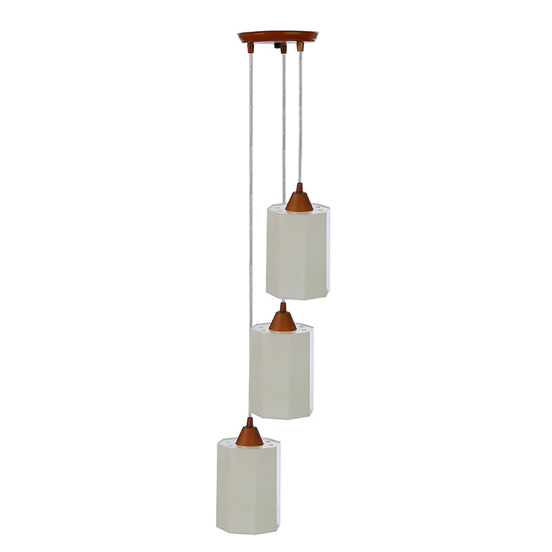 Pendente Octolux 3 Lâmpada Cúpula Leitosa - Extraluz - Economia e ...